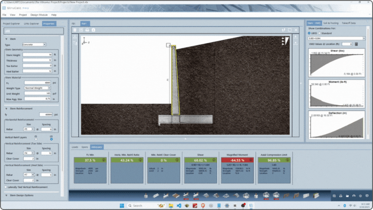 Retaining Wall Calculator & Design Support Software | StruCalc
