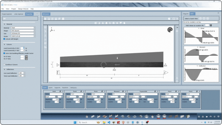 Beam and Column Calculator | StruCalc