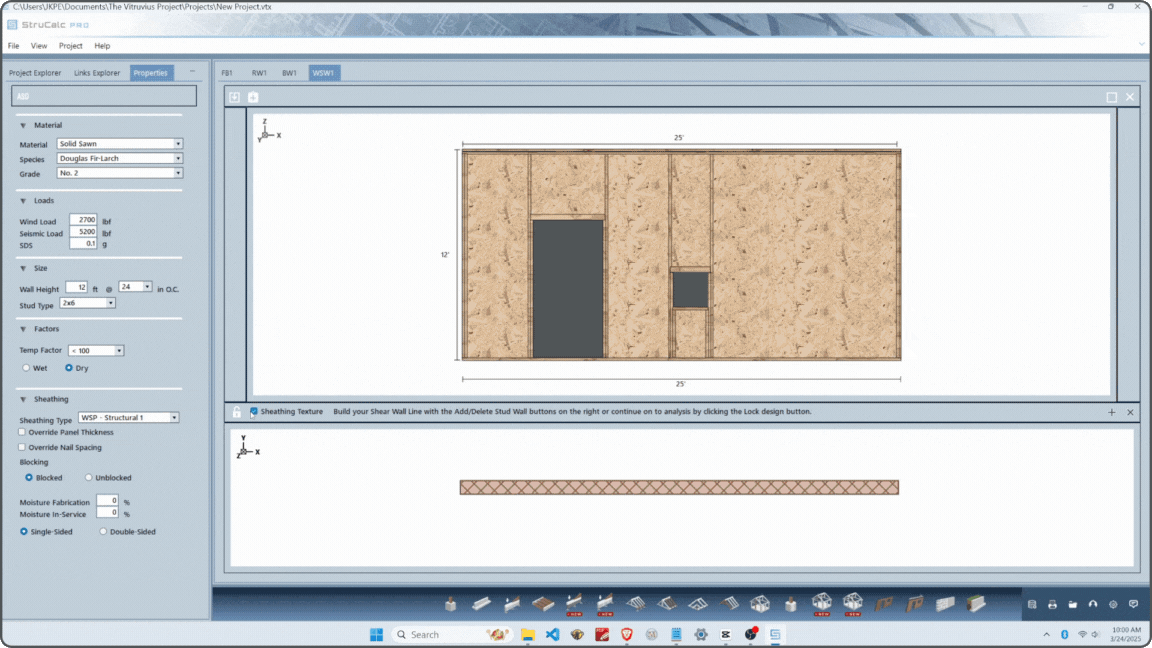 Stud Wall & Shear Wall Calculator | Framing Software | StruCalc
